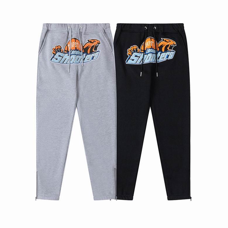 TRAPSTAR TRACKSUIT LOGO ORANGE SHOOTERS *GREY/BLACK* – BLVCX